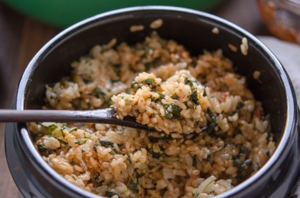 Swiss Chard with Brown Rice | Beyond Kimchee