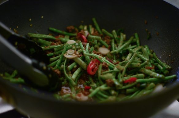 Snake Beans with Korean Beef Sauce | Beyond Kimchee