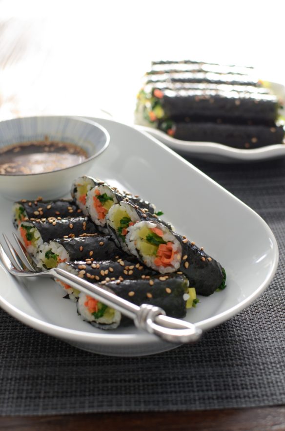 Mini Seaweed Rice Rolls (Mayak Gimbap) - Beyond Kimchee