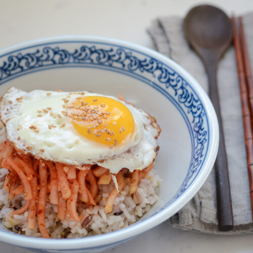 Radish Salad Rice Bowl | Beyond Kimchee