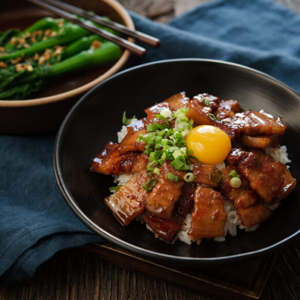 Pork Belly Rice Bowl Recipe (Butadon) | Beyond Kimchee