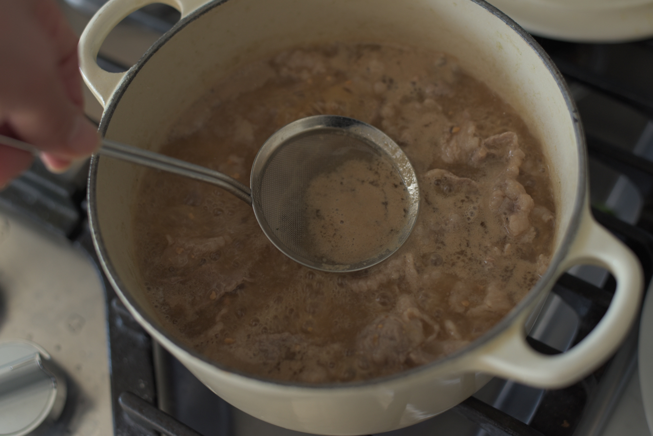 Doenjang-Guk (Soybean Paste Soup with Beef and Watercress) | Beyond Kimchee
