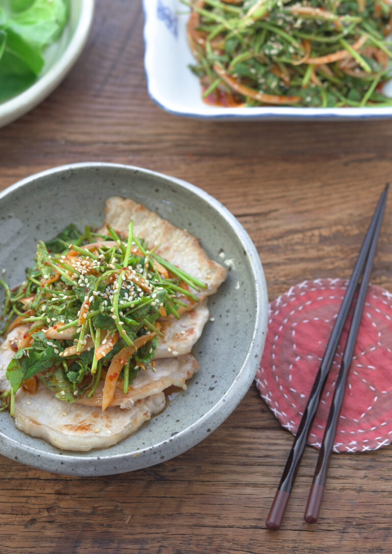 Minari Salad (Korean Water Dropwort) | Beyond Kimchee