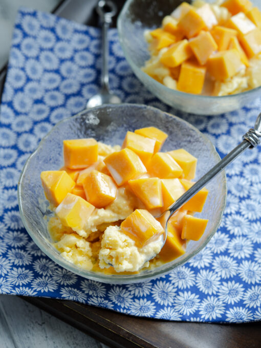 Homemade Mango Shaved Ice (Mango Bingsu) Beyond Kimchee