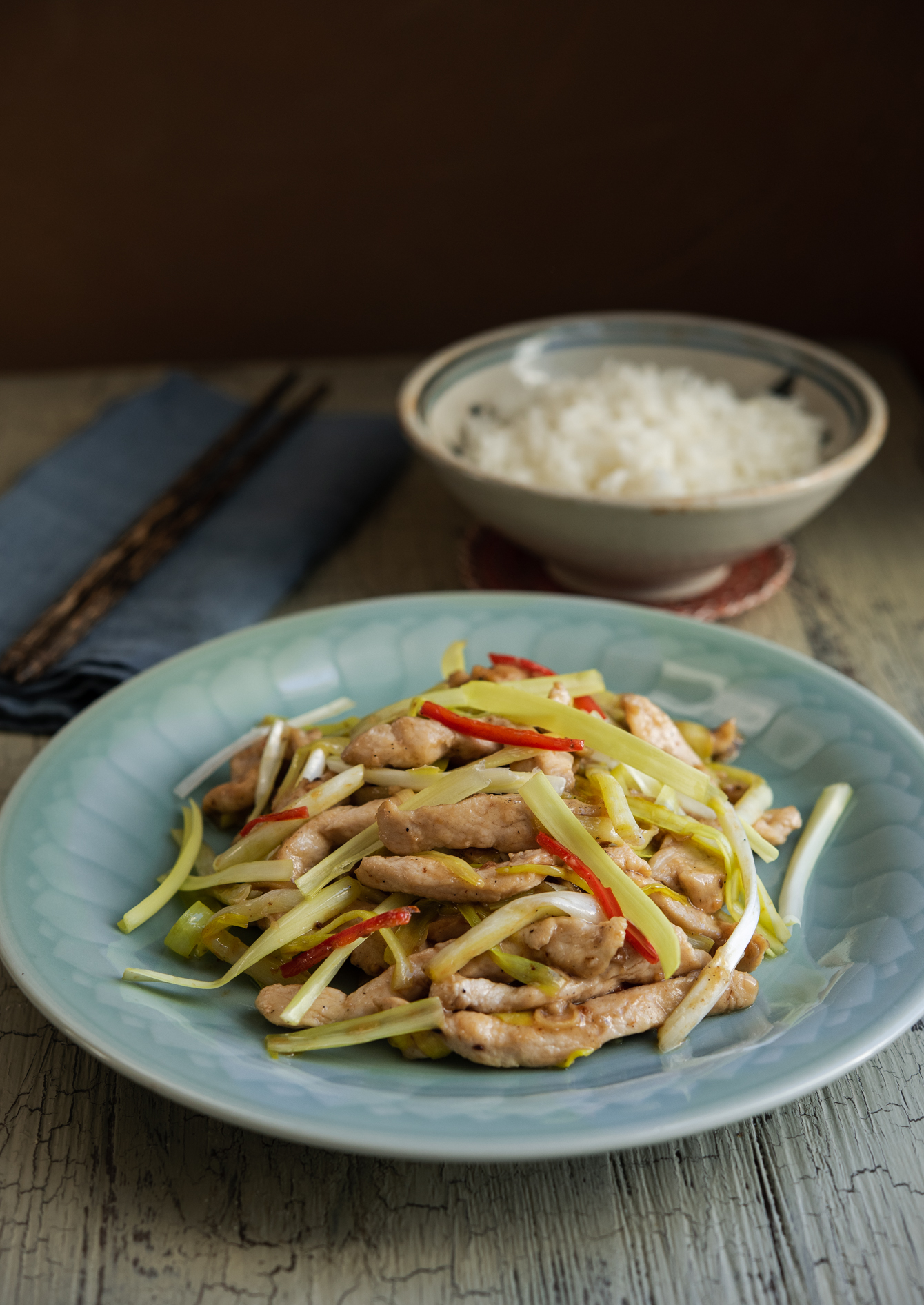 Yellow Chives and Chicken Stir-Fry Recipe | Beyond Kimchee