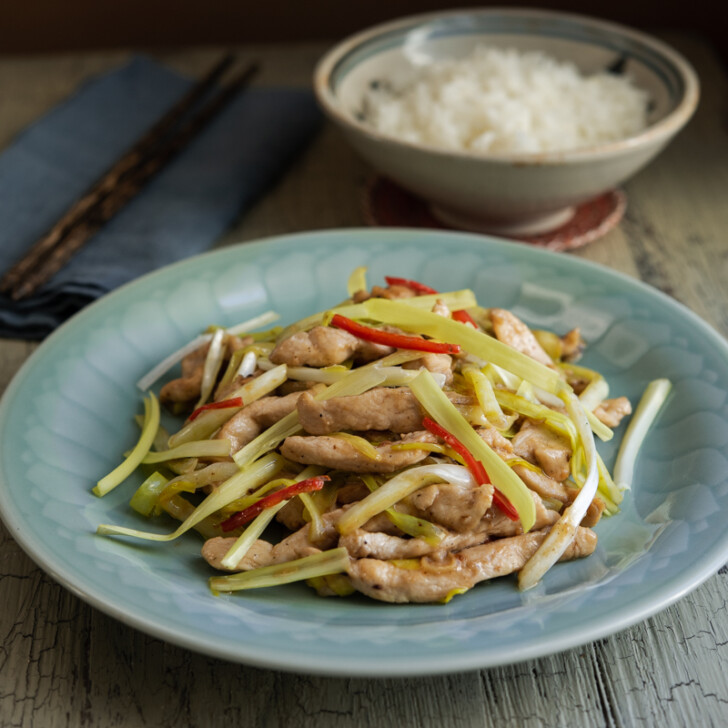 Yellow Chives and Chicken Stir-Fry Recipe | Beyond Kimchee