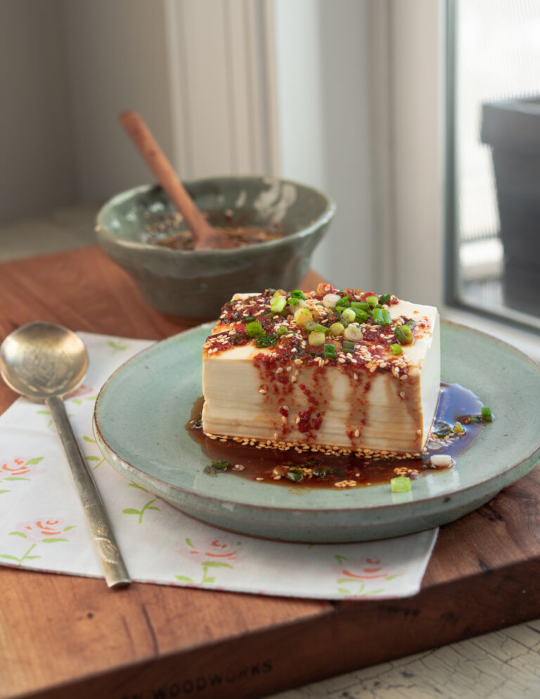 Easy Silken Tofu (Microwave-Steamed with Soy Chili Sauce) | Beyond Kimchee