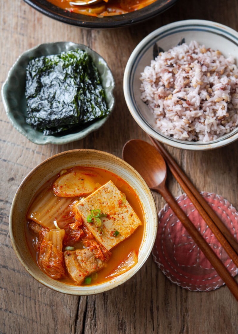 Kimchi Jjigae with Pork (Rich, Spicy Korean Kimchi Stew) | Beyond Kimchee