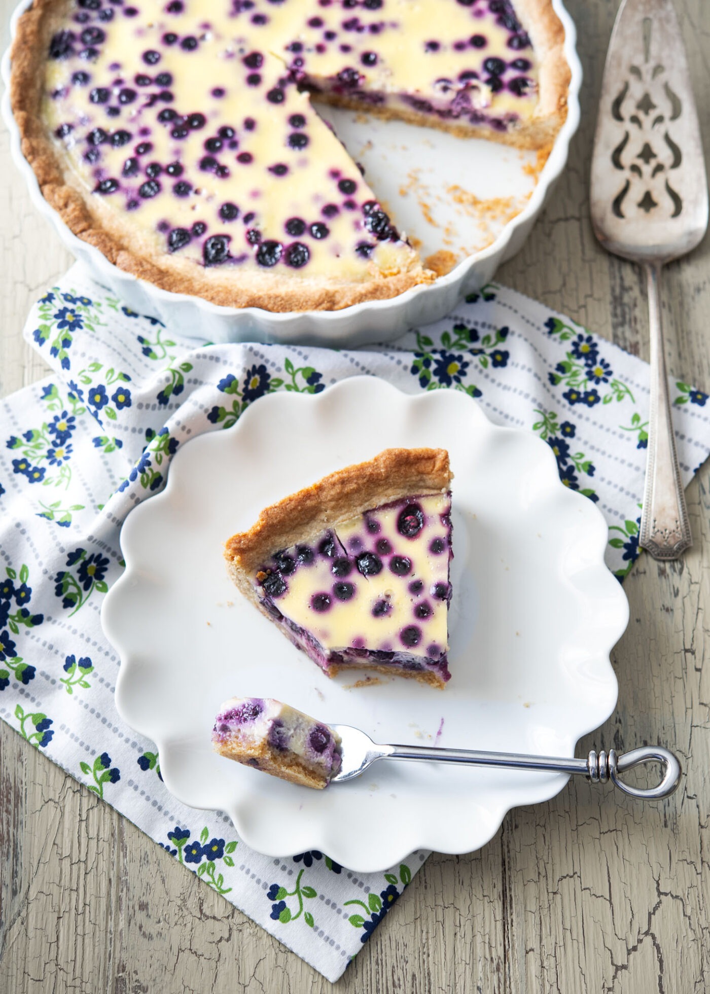Finnish Blueberry Pie Traditional Berry Dessert