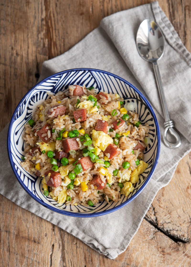 Quick Spam Fried Rice - Beyond Kimchee