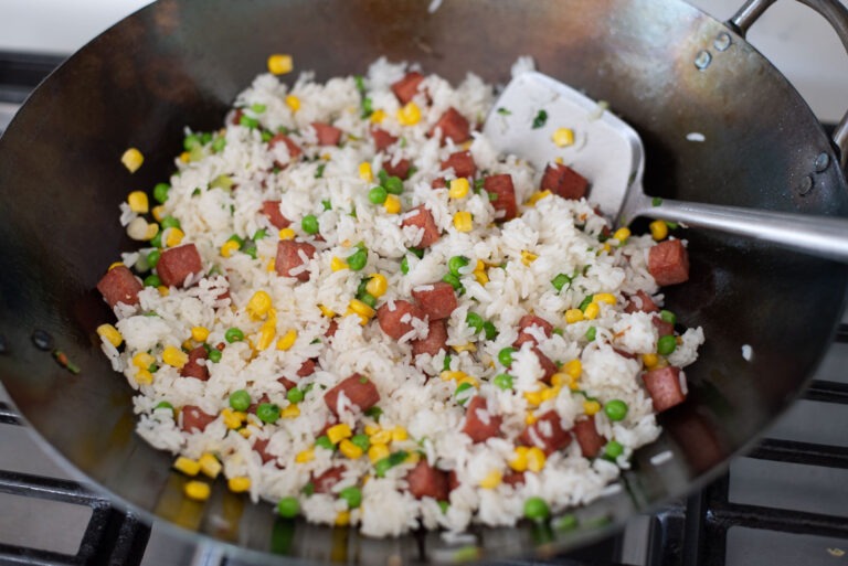 Quick Spam Fried Rice - Beyond Kimchee