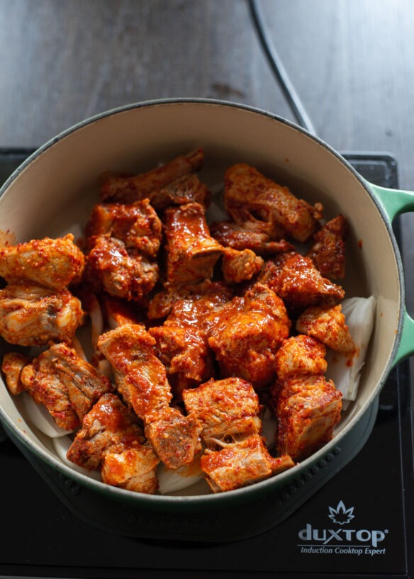 Kimchi Jjim (Korean Braised Kimchi with Pork Ribs) - Beyond Kimchee