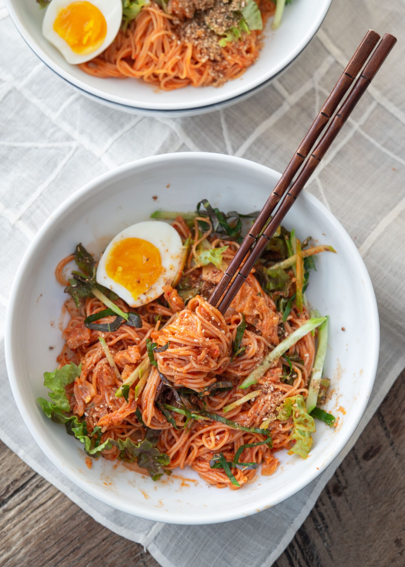Easy Bibim Guksu (Korean Cold Noodles with Kimchi) - Beyond Kimchee
