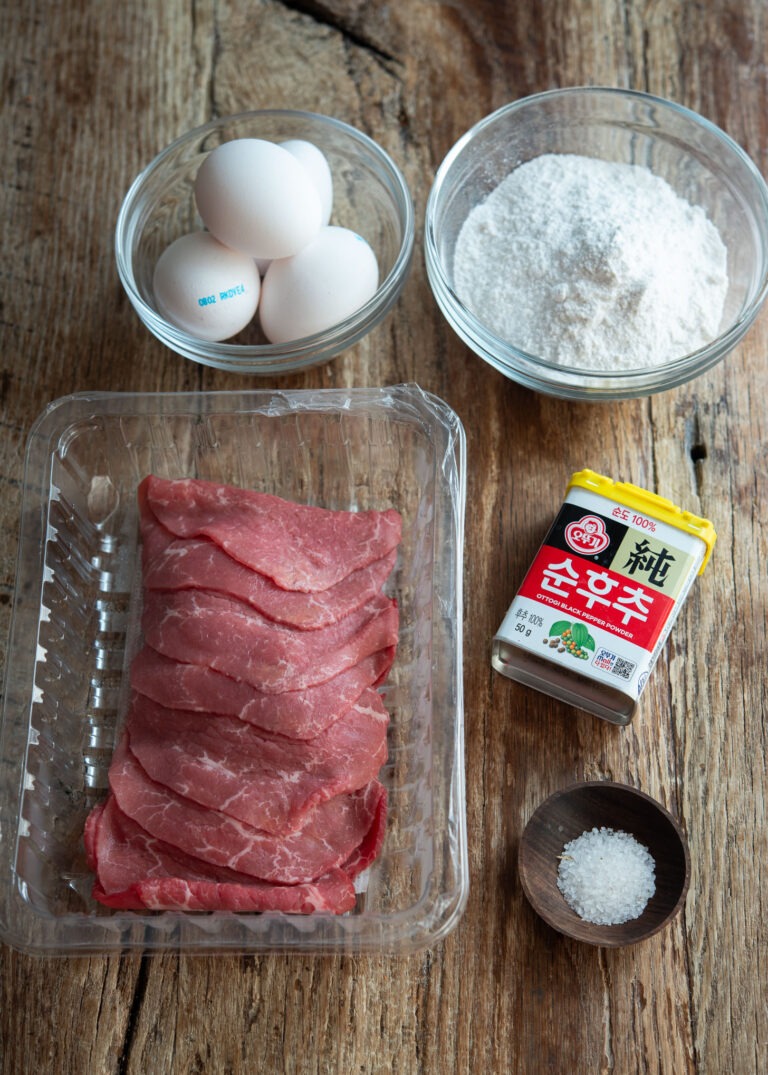 Easy Yukjeon (Korean Beef Pancakes) - Beyond Kimchee