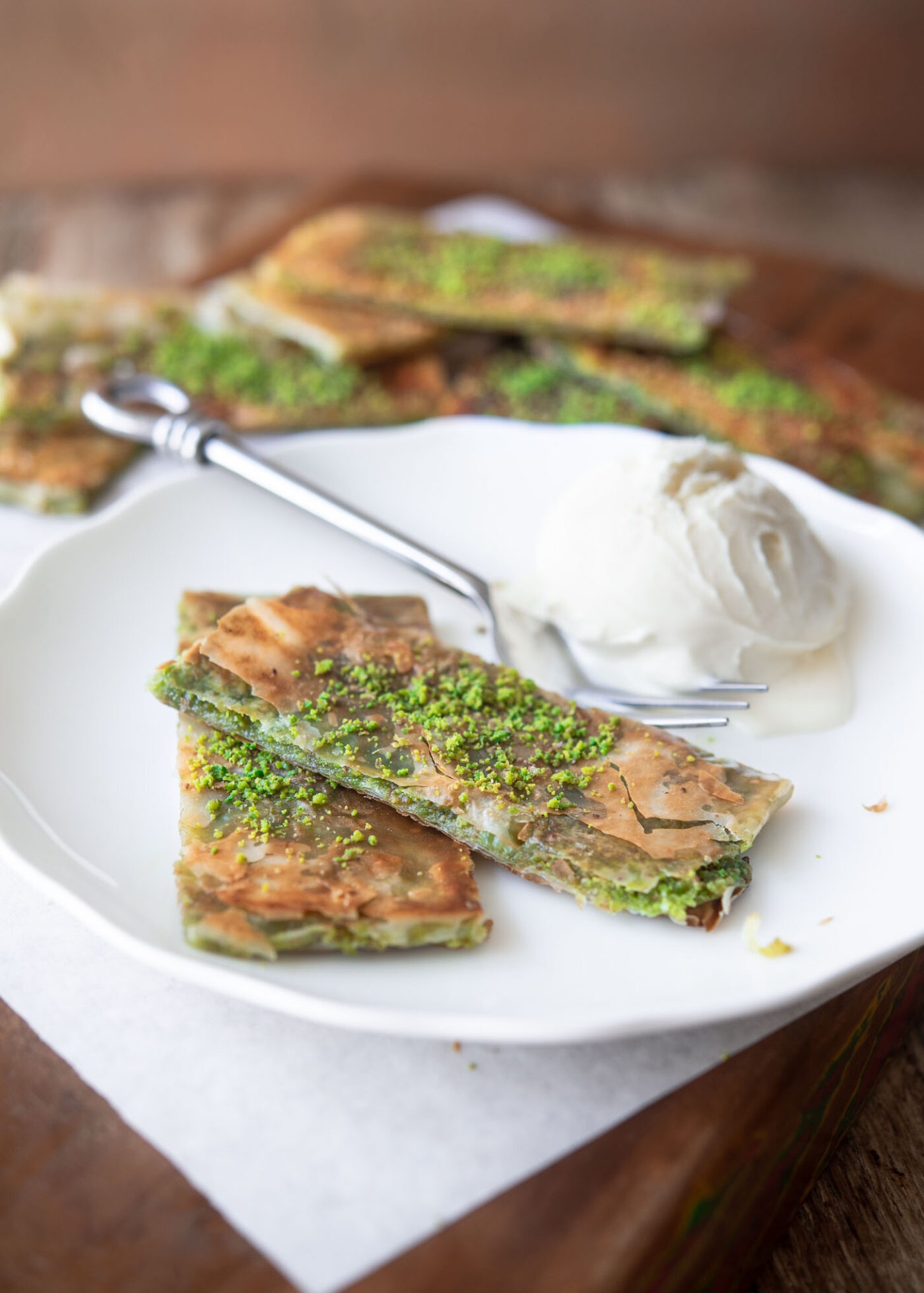 Easy Katmer Recipe (Turkish Pistachio Pastry Dessert) - Beyond Kimchee