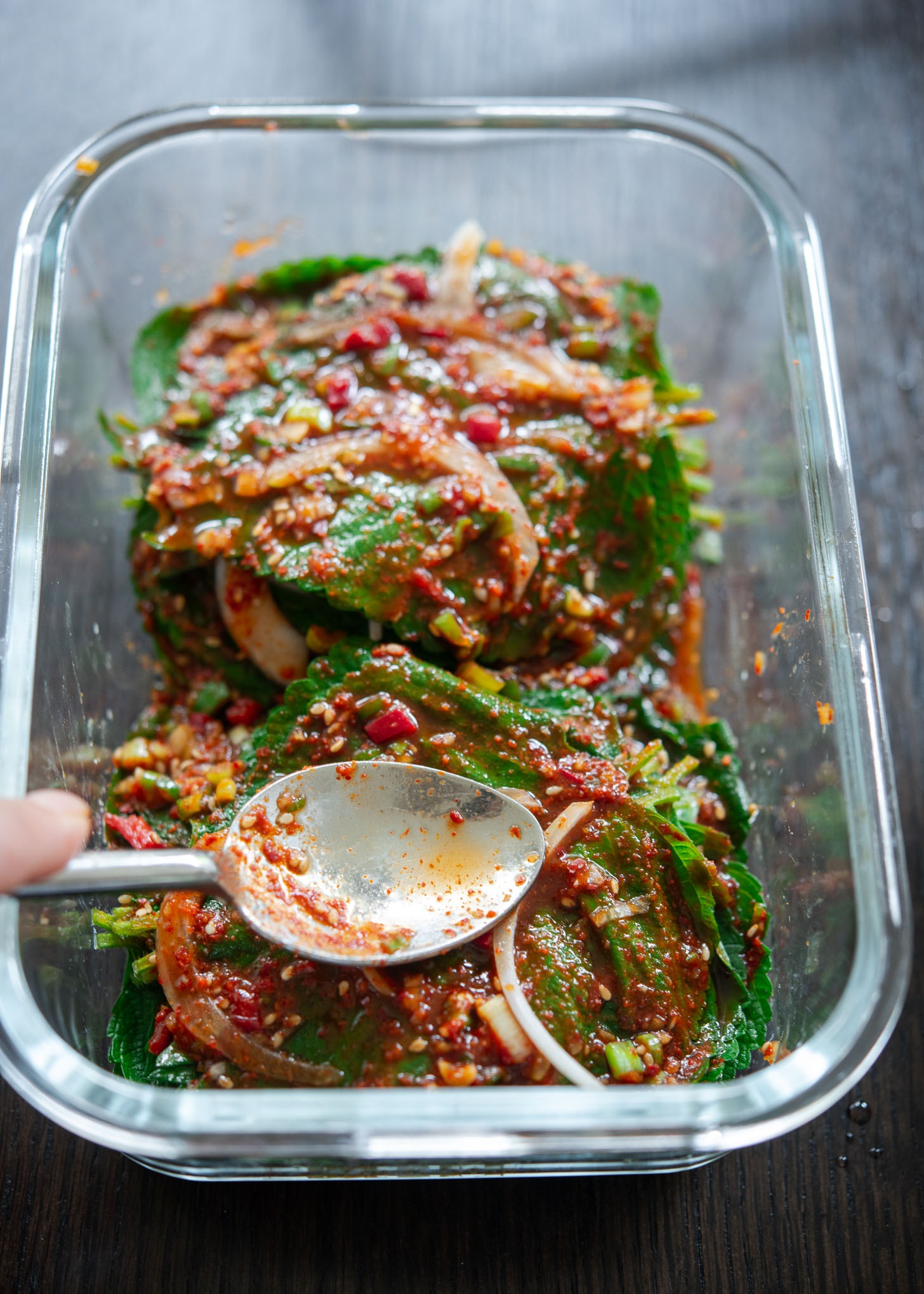 Kkaennip Kimchi (Korean Perilla Leaf Kimchi) - Beyond Kimchee