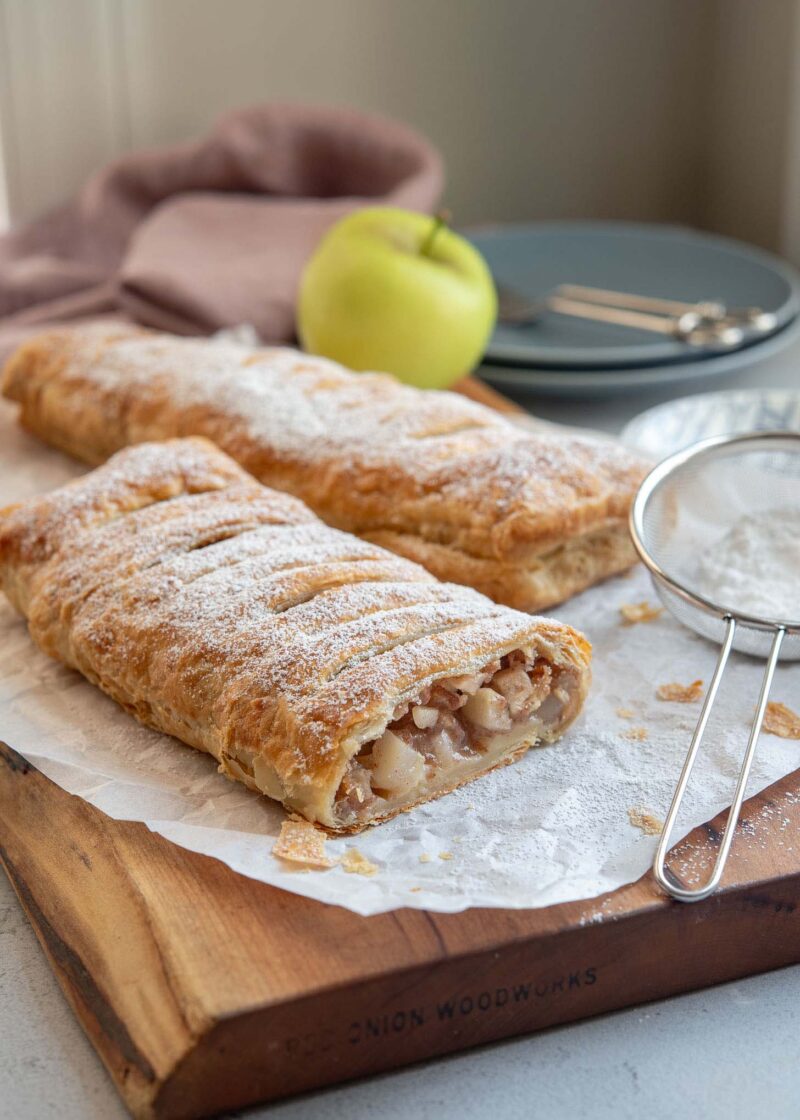 Easy Apple Strudel with Puff Pastry - Beyond Kimchee
