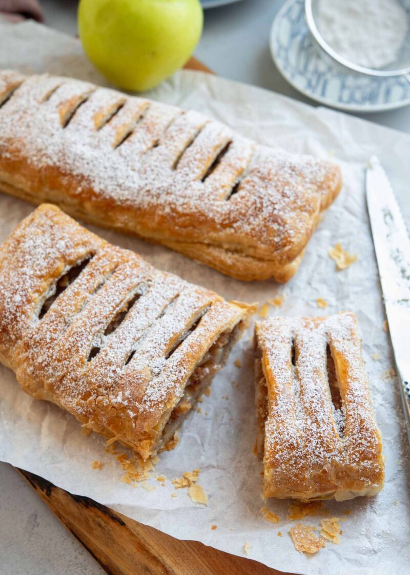 Easy Apple Strudel with Puff Pastry - Beyond Kimchee