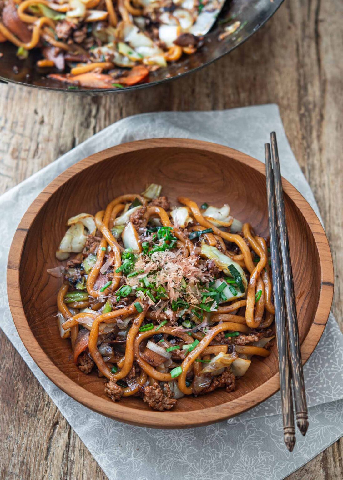 Yaki Udon (Quick Japanese Stir-Fried Udon Noodles) - Beyond Kimchee