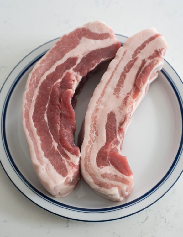 Bossam Recipe (Korean Boiled Pork Belly Wraps | Beyond Kimchee