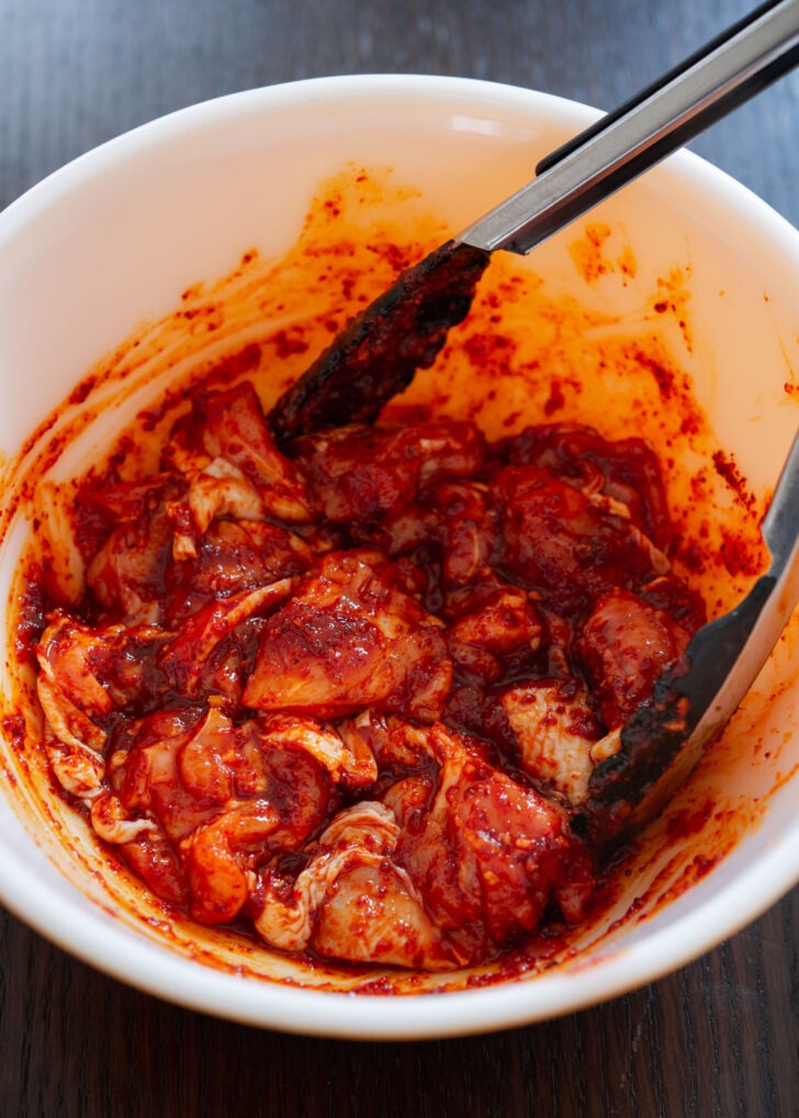 Hot Cheese Buldak Recipe (Korean Fire Chicken) - Beyond Kimchee