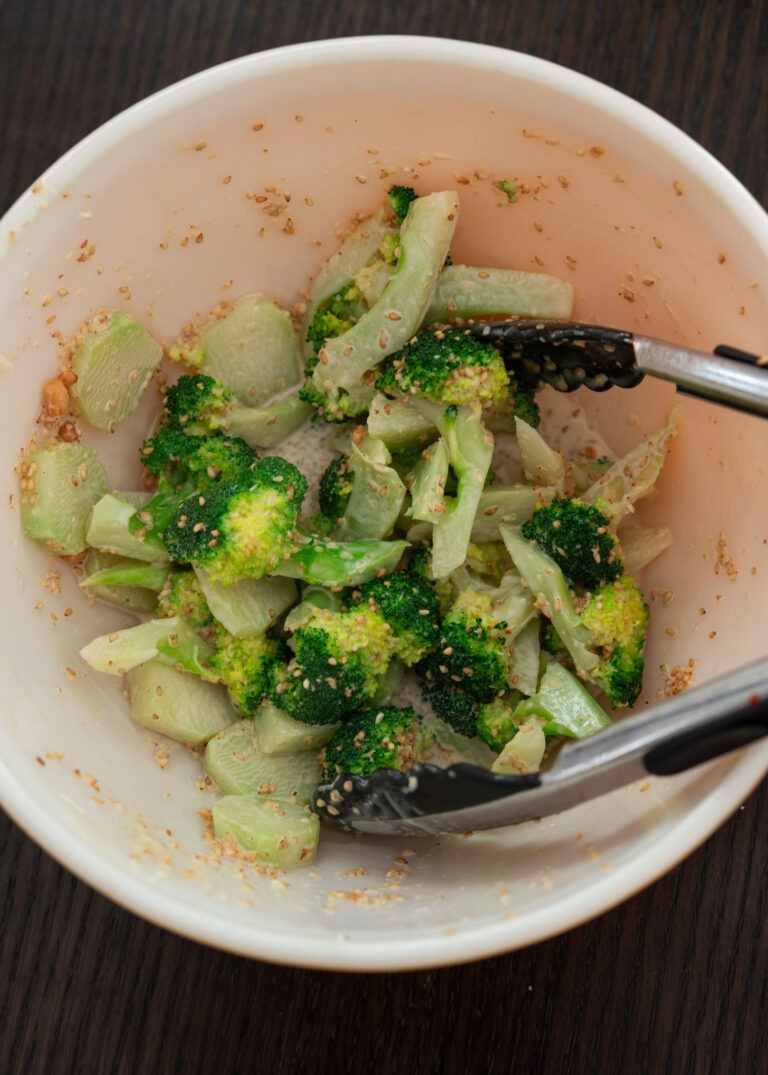 Asian-Style Broccoli Salad with Sesame Dressing - Beyond Kimchee
