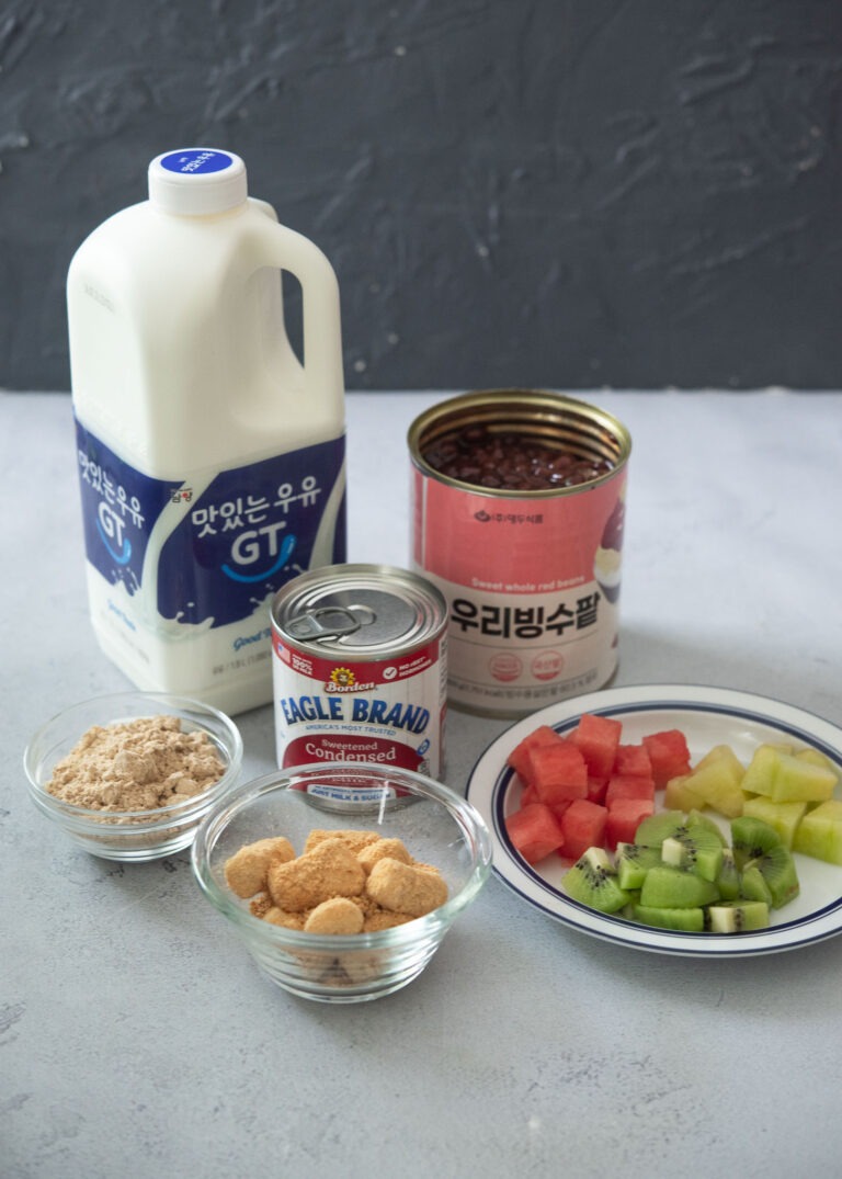 Patbingsu (Red Bean Shaved Ice Dessert) | Beyond Kimchee