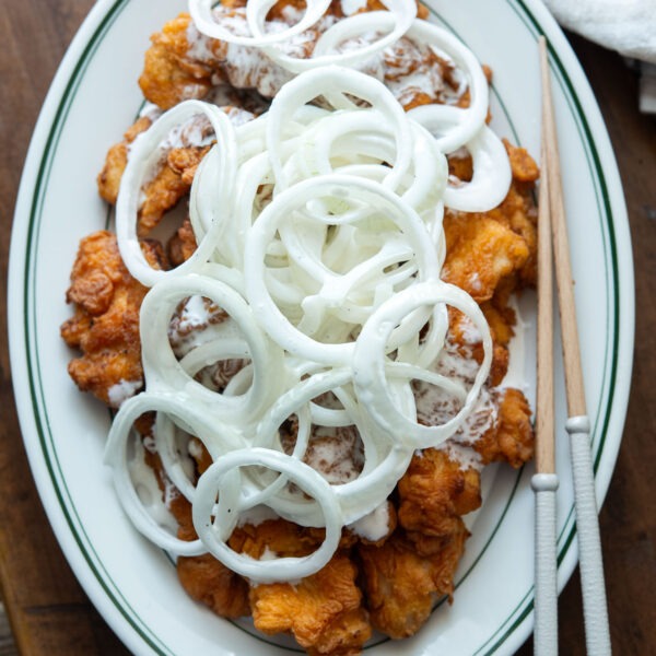 Snow Onion Chicken - Beyond Kimchee