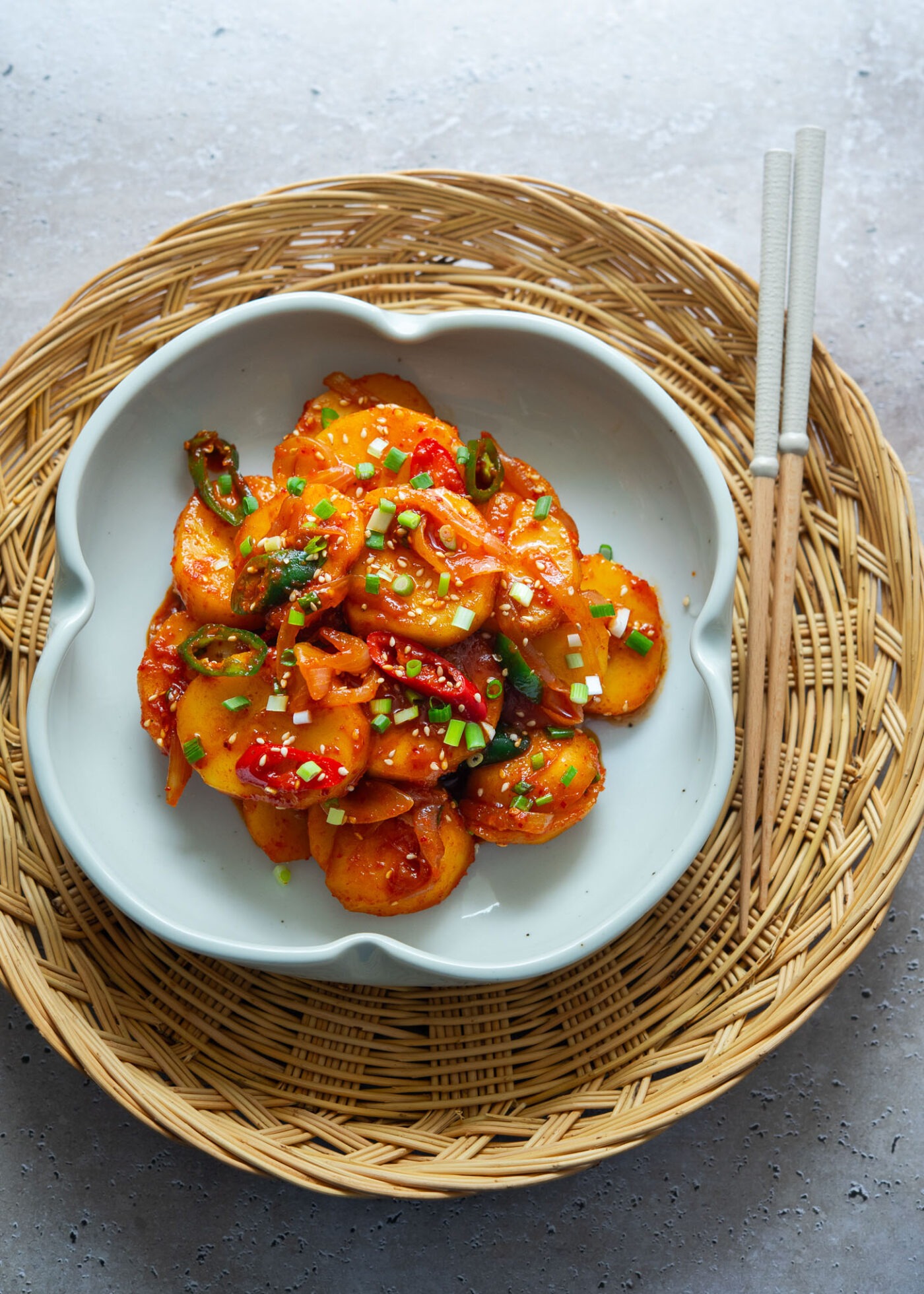 Spicy Braised Potatoes (Maeun Gamja Jorim) - Beyond Kimchee