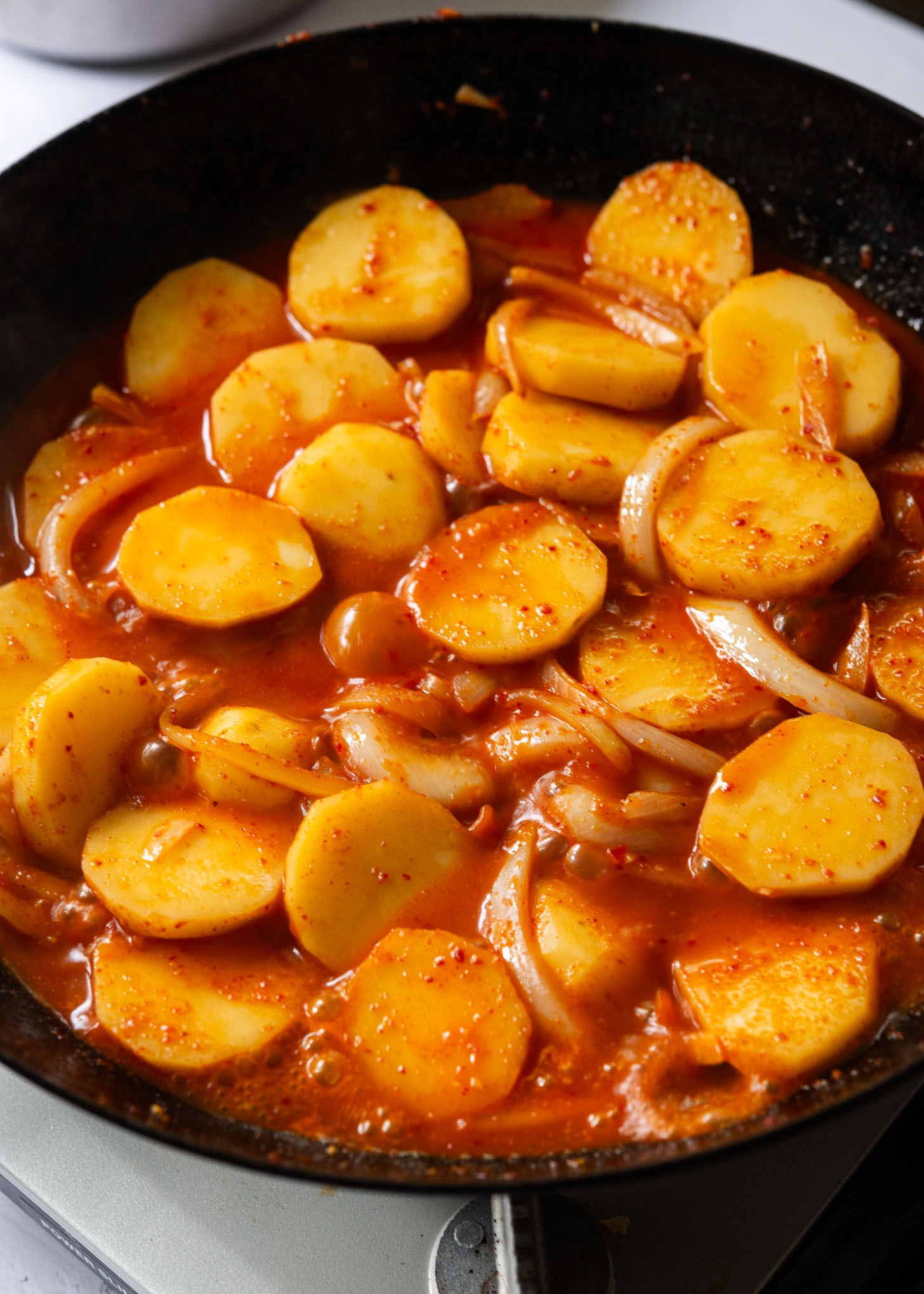 Spicy Braised Potatoes (Maeun Gamja Jorim) - Beyond Kimchee