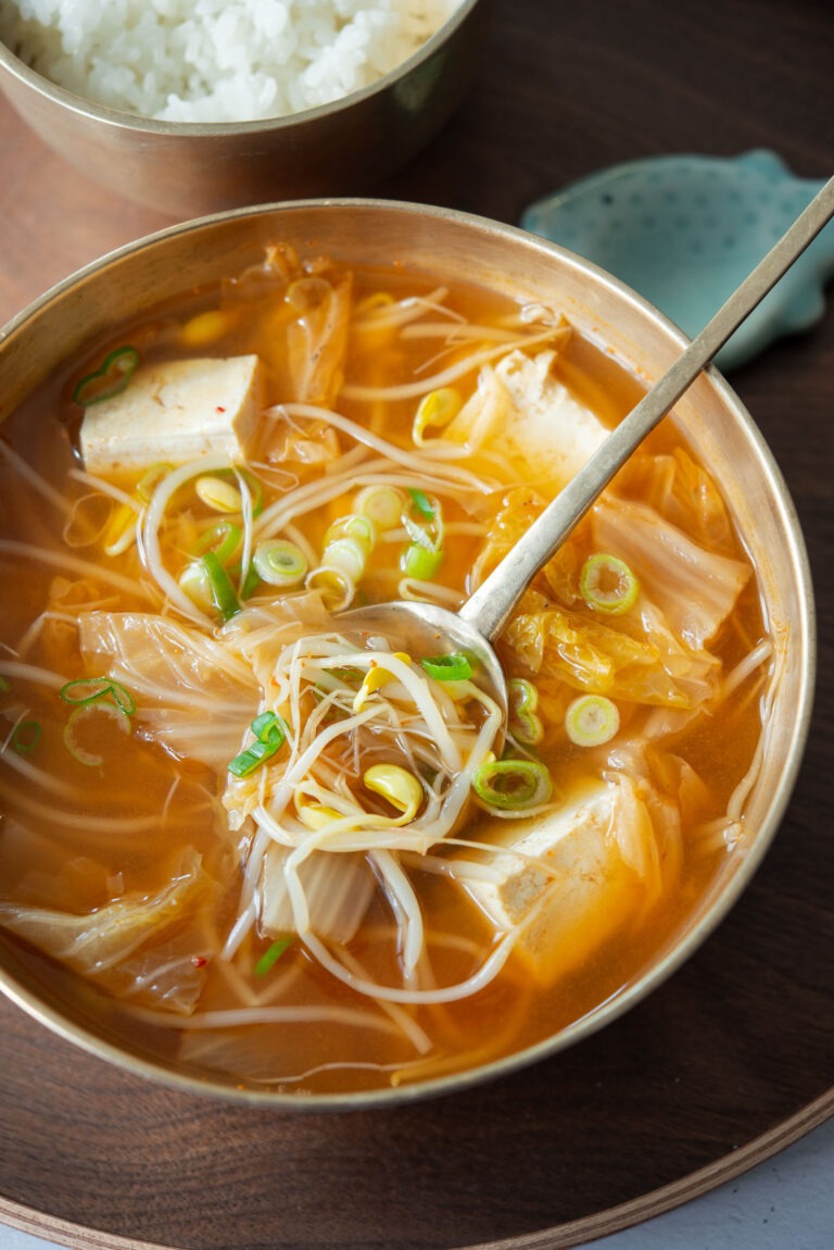 Kimchi Bean Sprout Soup (Korean Kongnamul-guk Recipe) | Beyond Kimchee