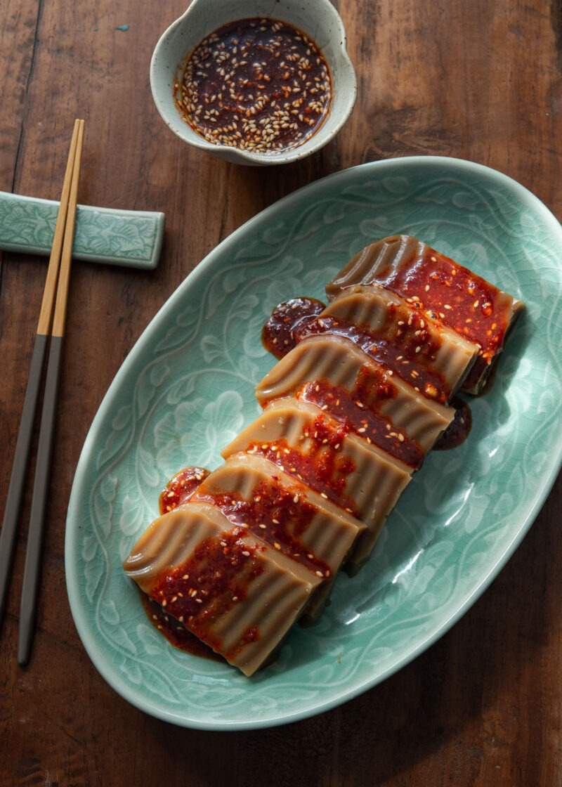 Easy Korean Acorn Jelly (Dotori Muk) - Beyond Kimchee