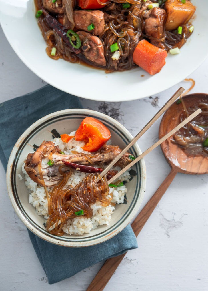 Korean Braised Chicken (Andong Jjimdak) | Beyond Kimchee