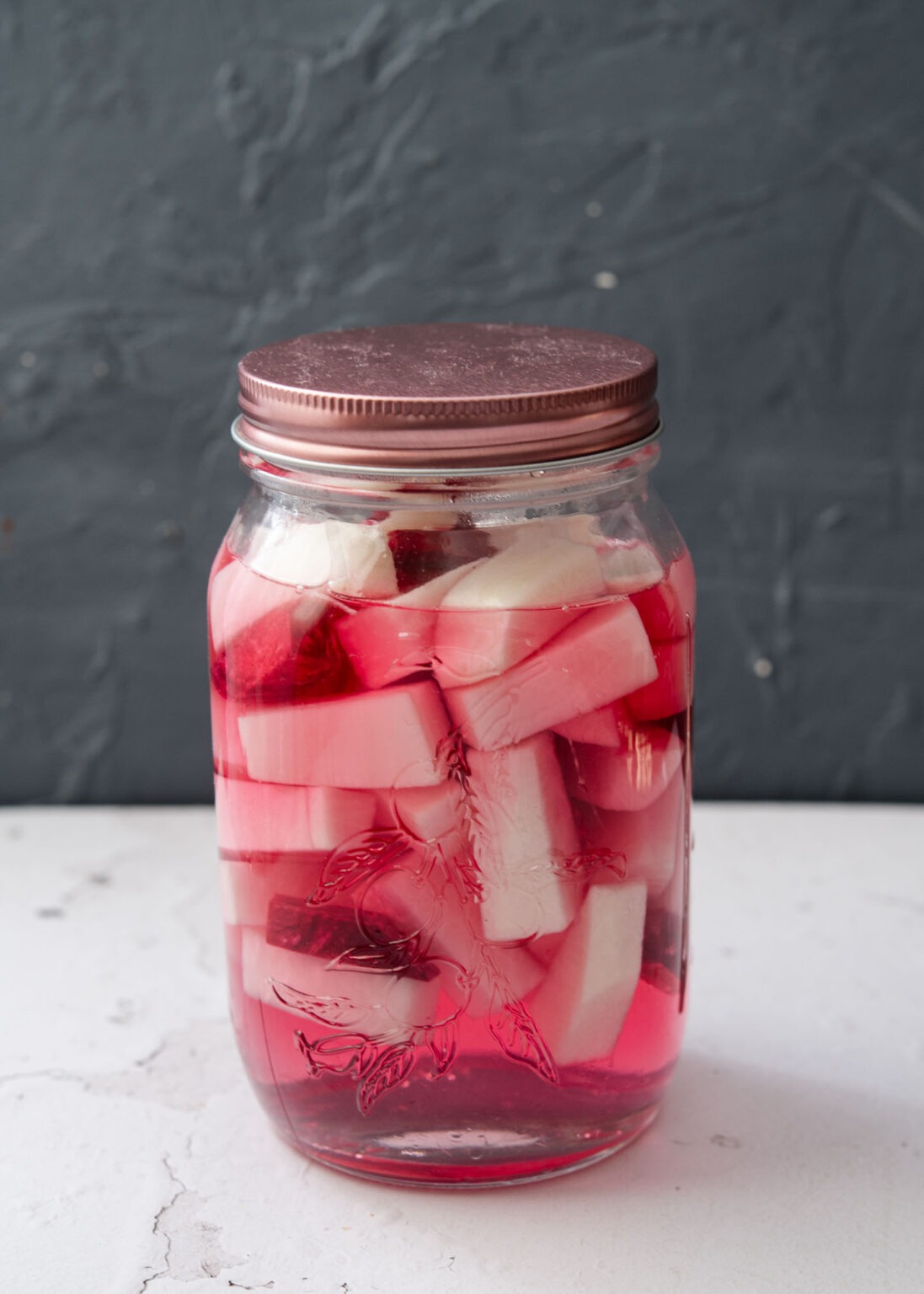 Korean Pink Pickled Radish -Beyond Kimchee