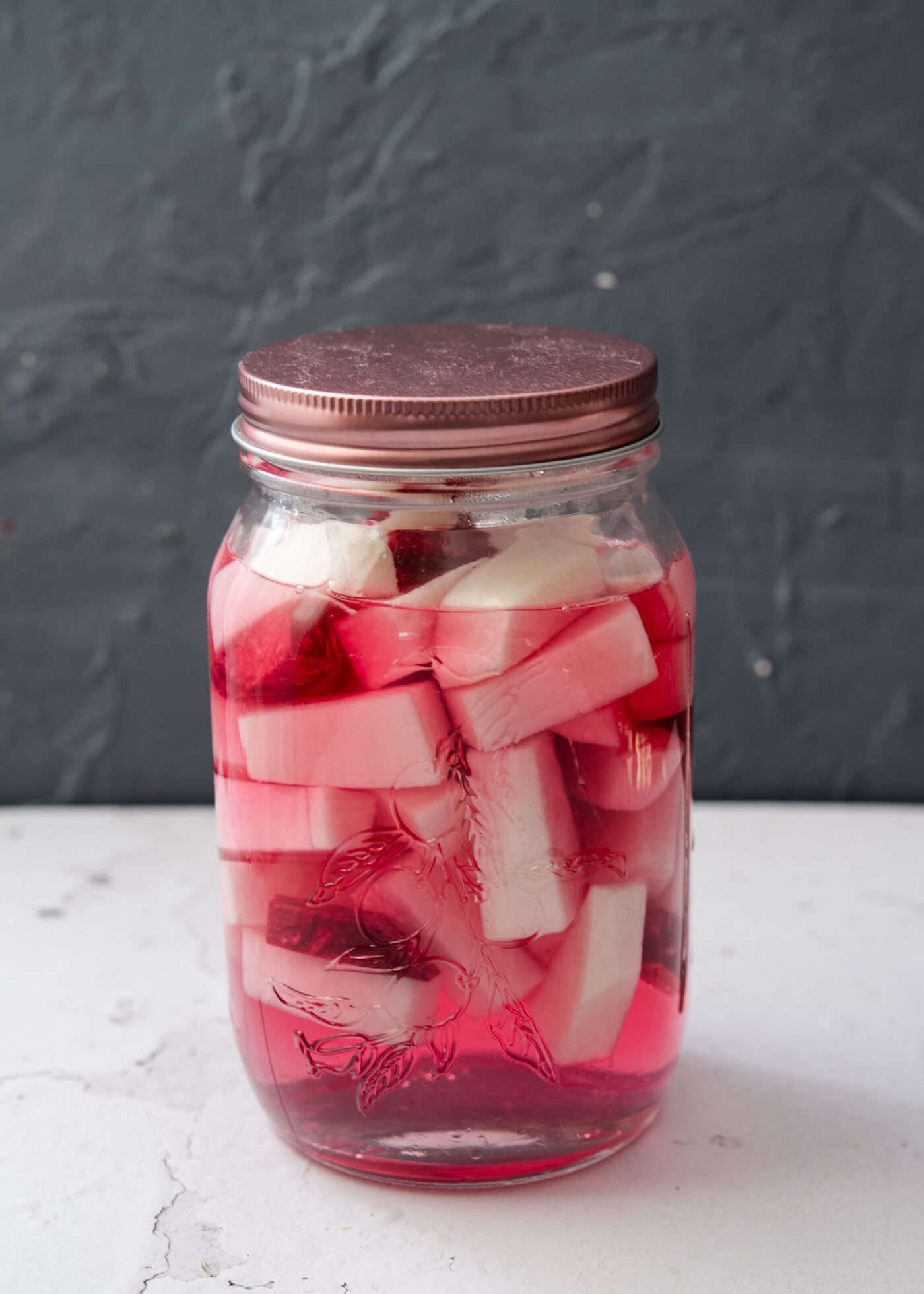 Korean Pink Pickled Radish -Beyond Kimchee
