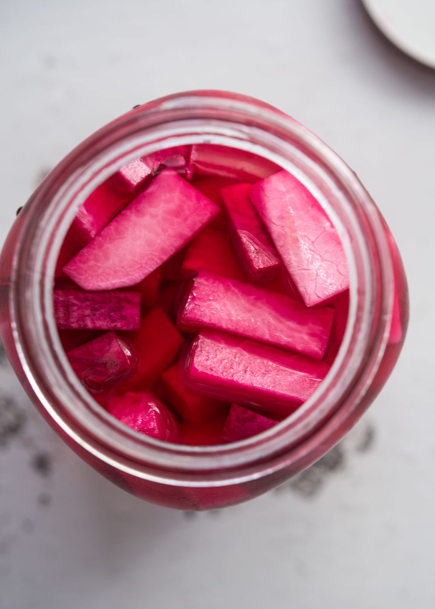 Korean Pink Pickled Radish -Beyond Kimchee