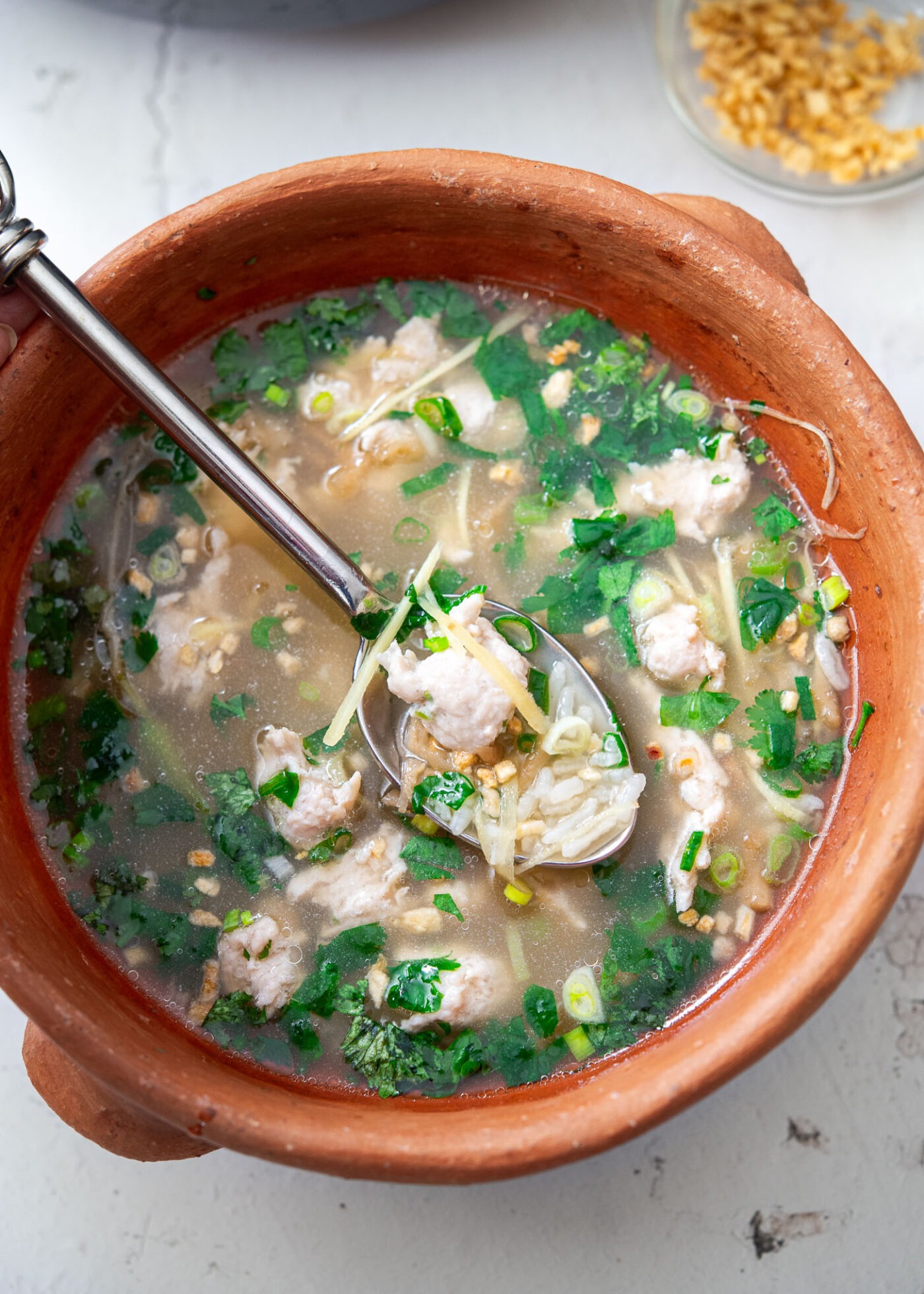 Easy Thai Chicken Rice Soup (Khao Tom Gai) - Beyond Kimchee