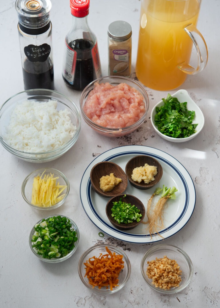 Easy Thai Chicken Rice Soup (Khao Tom Gai) - Beyond Kimchee