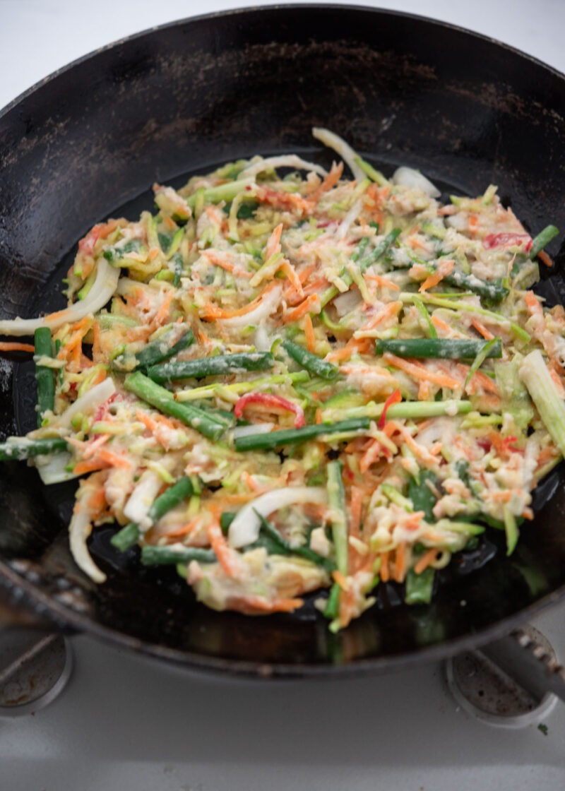 Crispy Korean Vegetable Pancakes (Easy Yachaejeon Recipe) - Beyond Kimchee