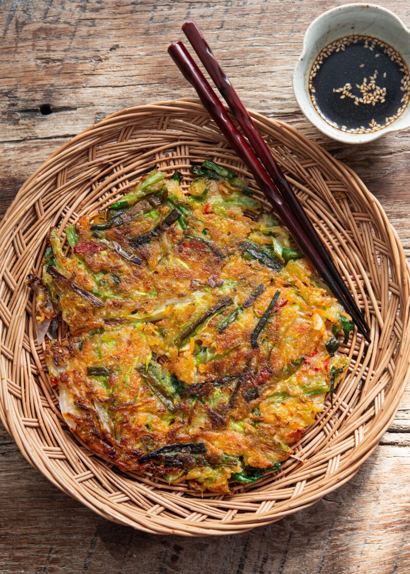 Crispy Korean Vegetable Pancakes (Easy Yachaejeon Recipe) - Beyond Kimchee