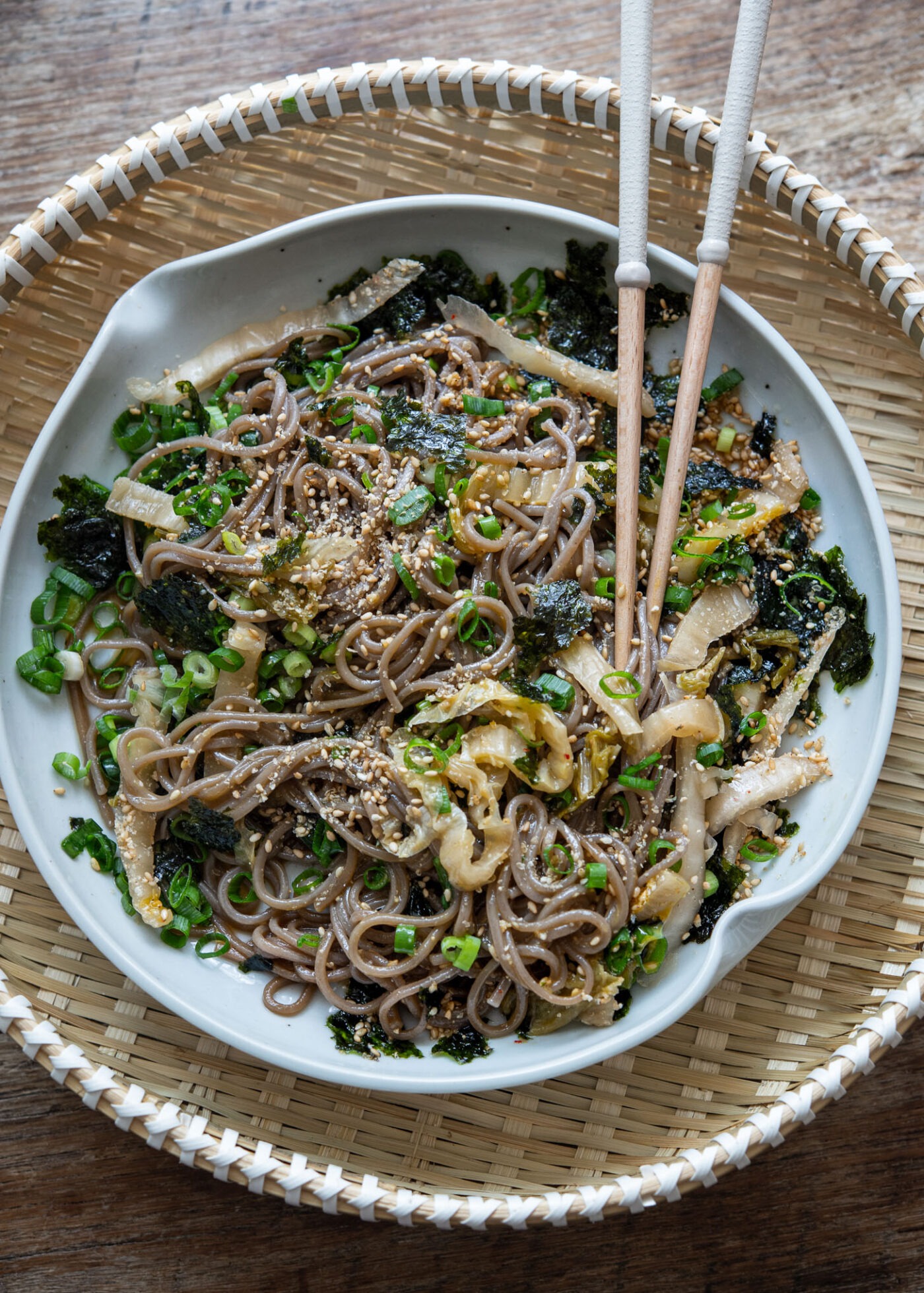 Makguksu (Korean Perilla Oil Buckwheat Noodles) - Beyond Kimchee