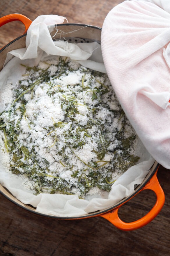 Ssuk Beomuri (Steamed Korean Mugwort Rice Cake) - Beyond Kimchee