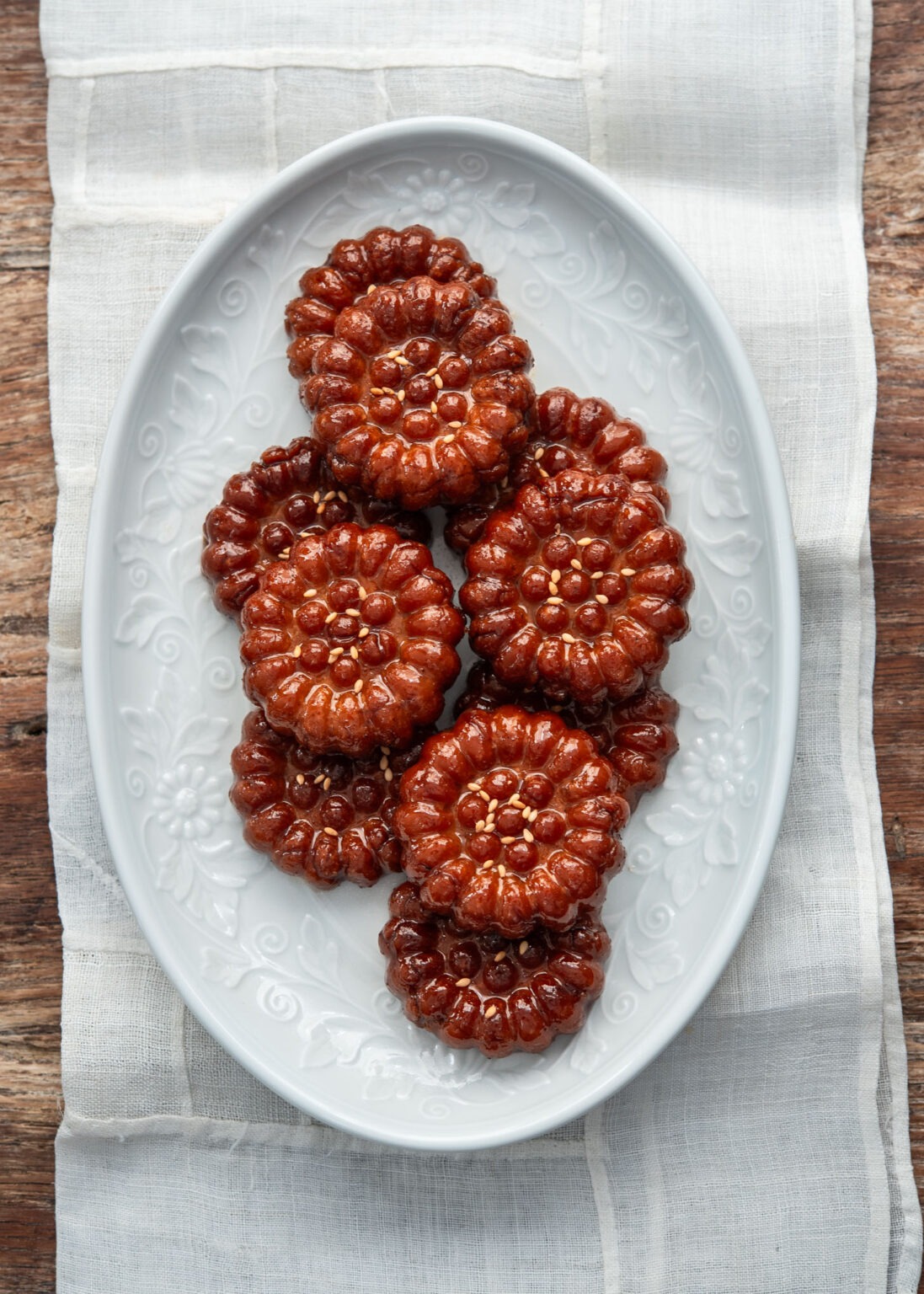Yakgwa (Crispy Korean Honey Cookies Soaked in Syrup) - Beyond Kimchee